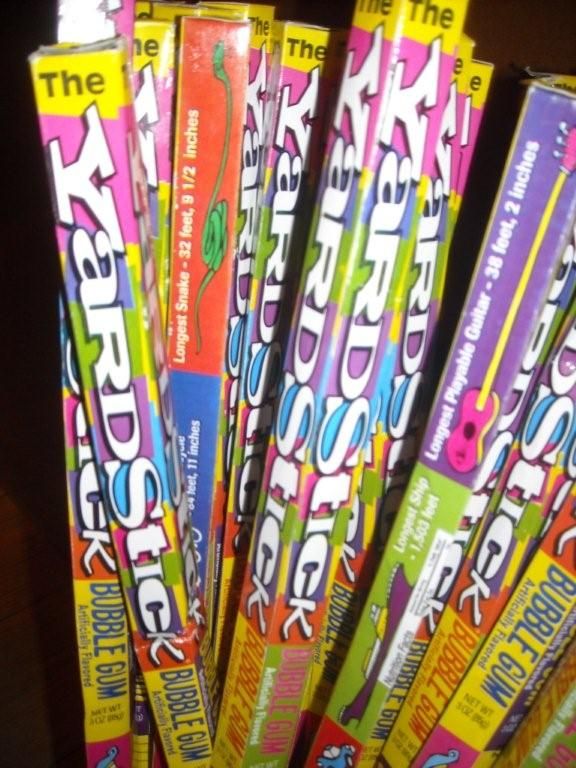 bubble gum sticks