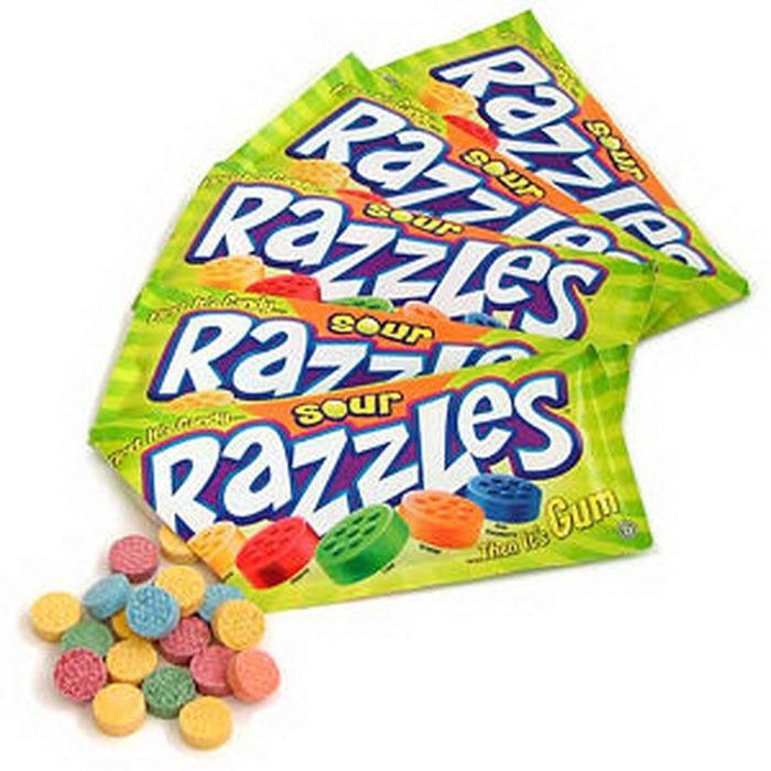 Sour Razzles | Sweet Pete's Candy